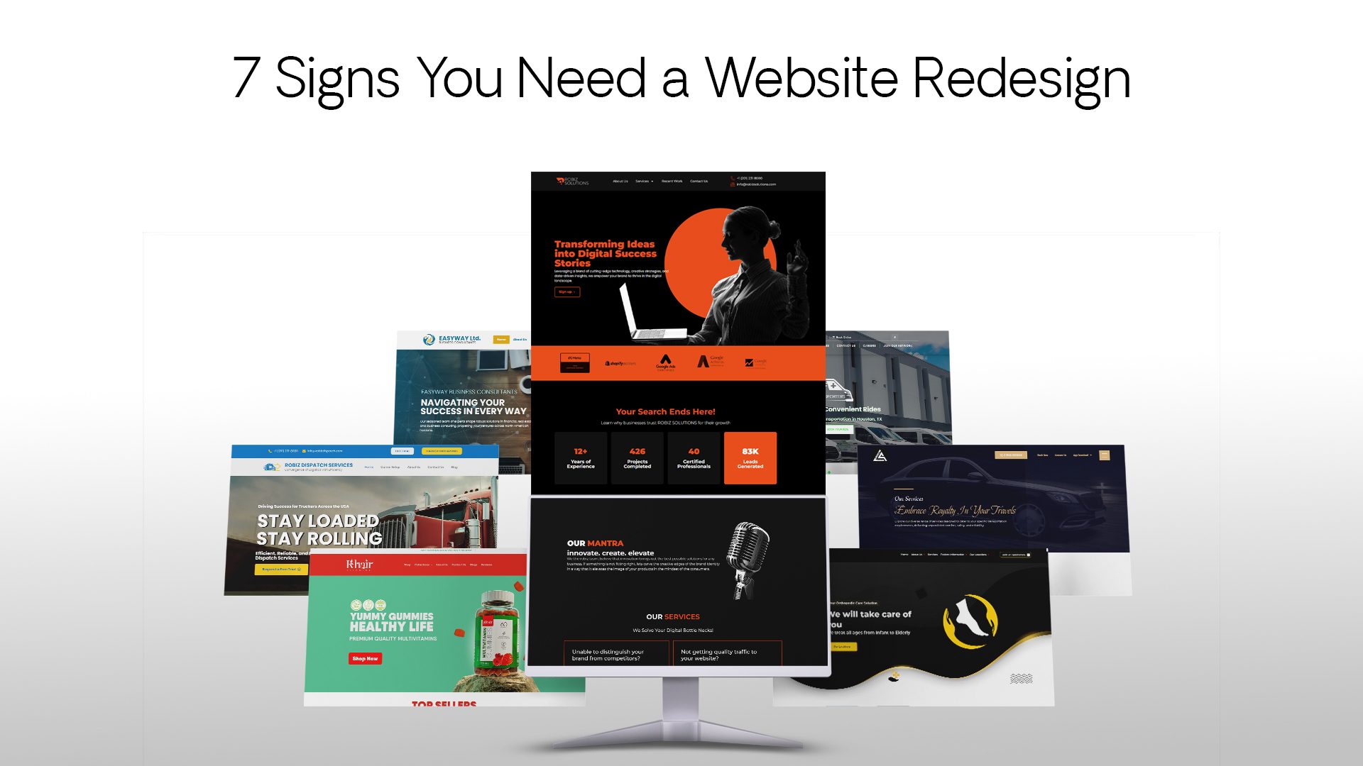 7 Signs You Need a Website Redesign – Robiz Solutions Main